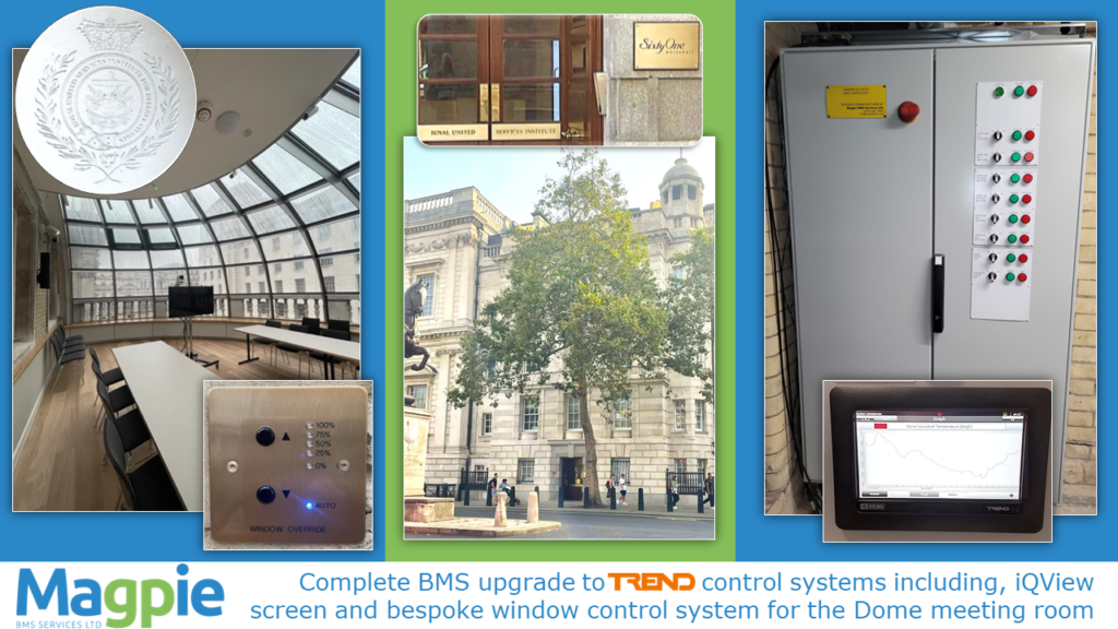 Building Management System at RUSI, Whitehall - Magpie BMS Services